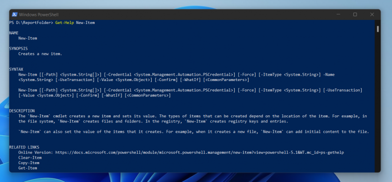 How To Create A Directory Folder Or File In Powershell With The New