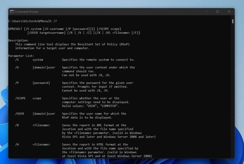 GPResult Command Explained: Syntax, Parameters, Examples