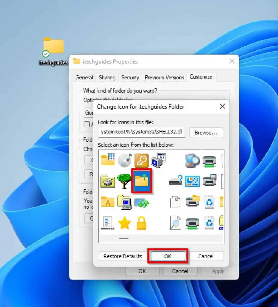 How to Change Icons on Windows 11 - Itechguides