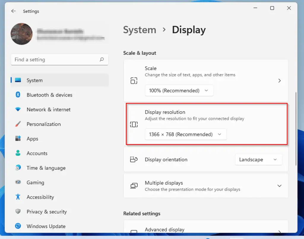 How to Change Resolution on Windows 11 - Itechguides