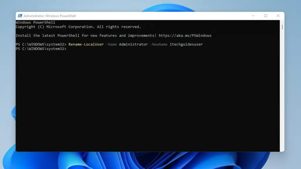 How to Change Administrator Name in Windows 11 - Itechguides
