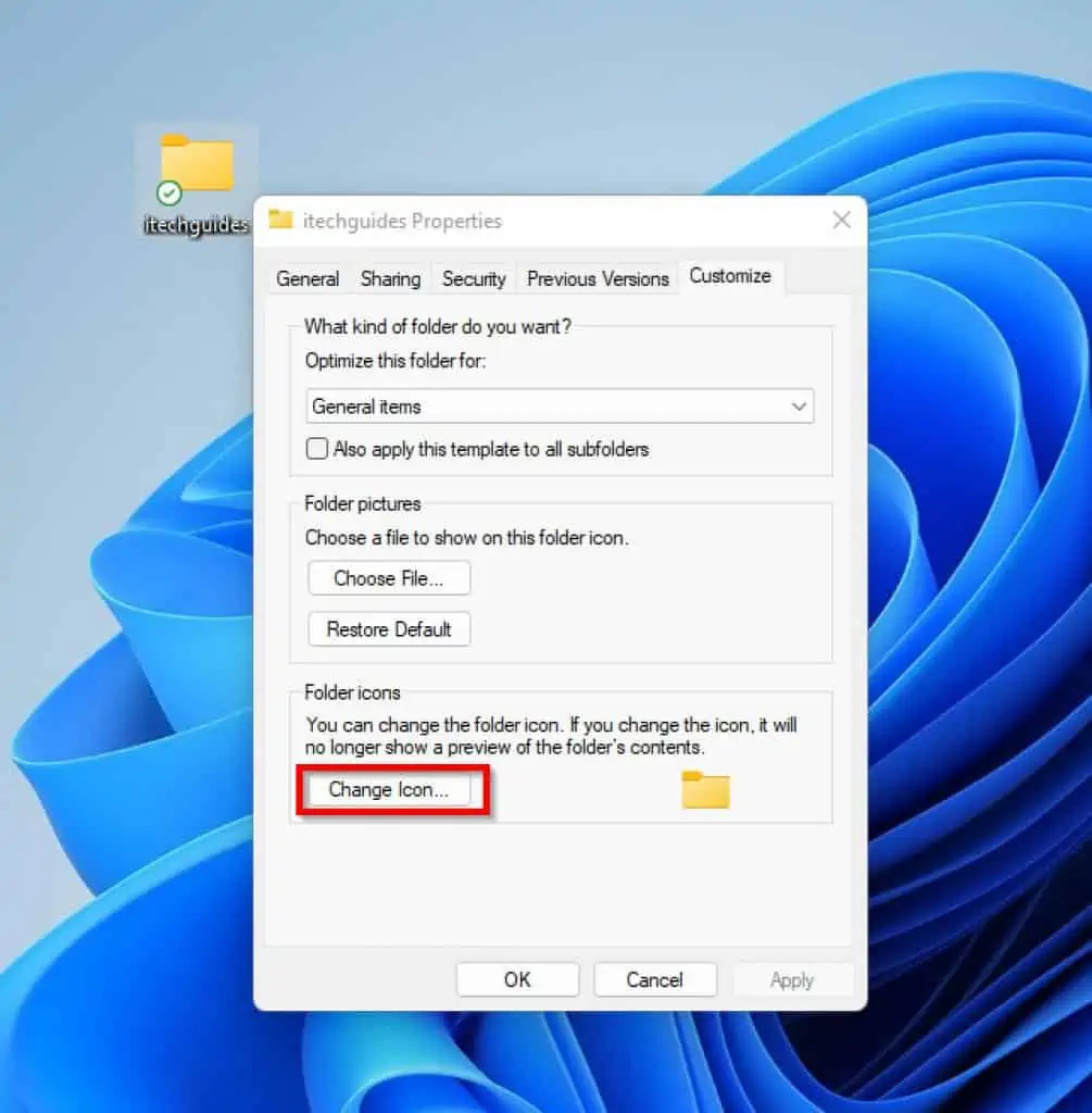 How to Change Icons on Windows 11 - Itechguides