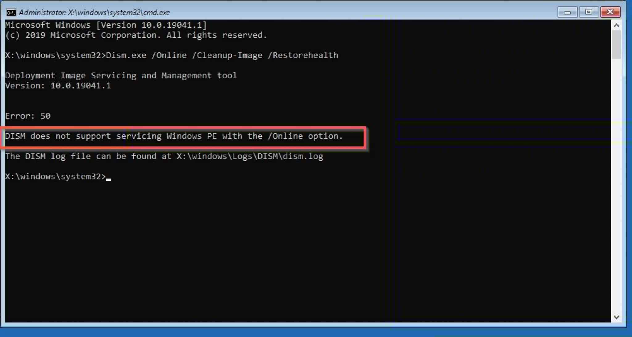 DISM.exe /Online /Cleanup-Image /Restorehealth Explained
