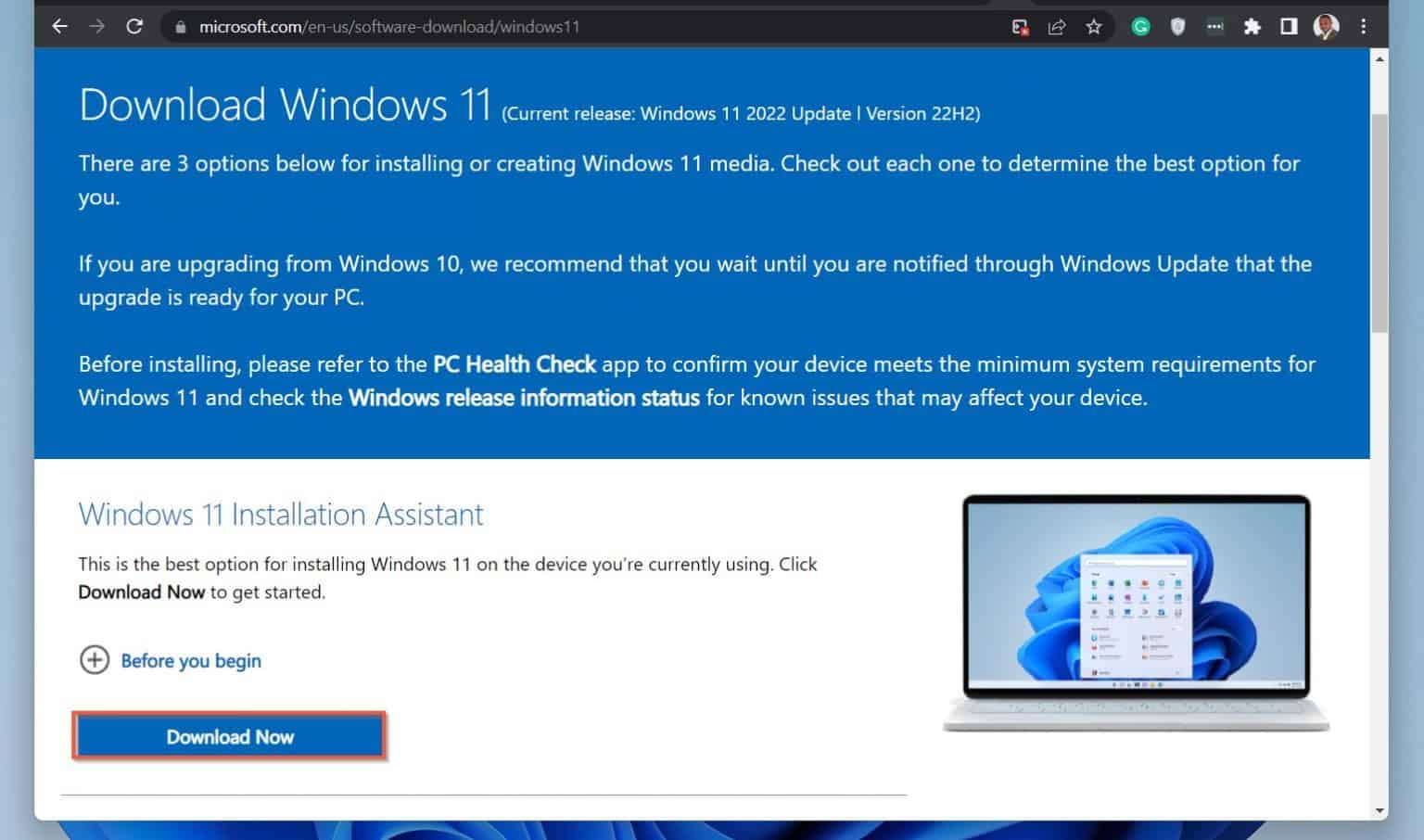 How to Download and Install Windows 11 22H2 Update Manually