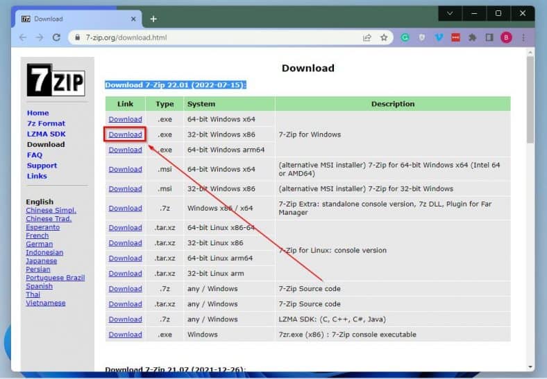 7 Zip Windows 11 - 2 Methods To Download It - Itechguides.com