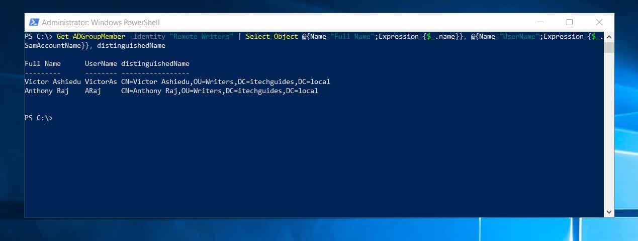 How To Export Or Import Ad Active Directory Group Members Itechguides 1967