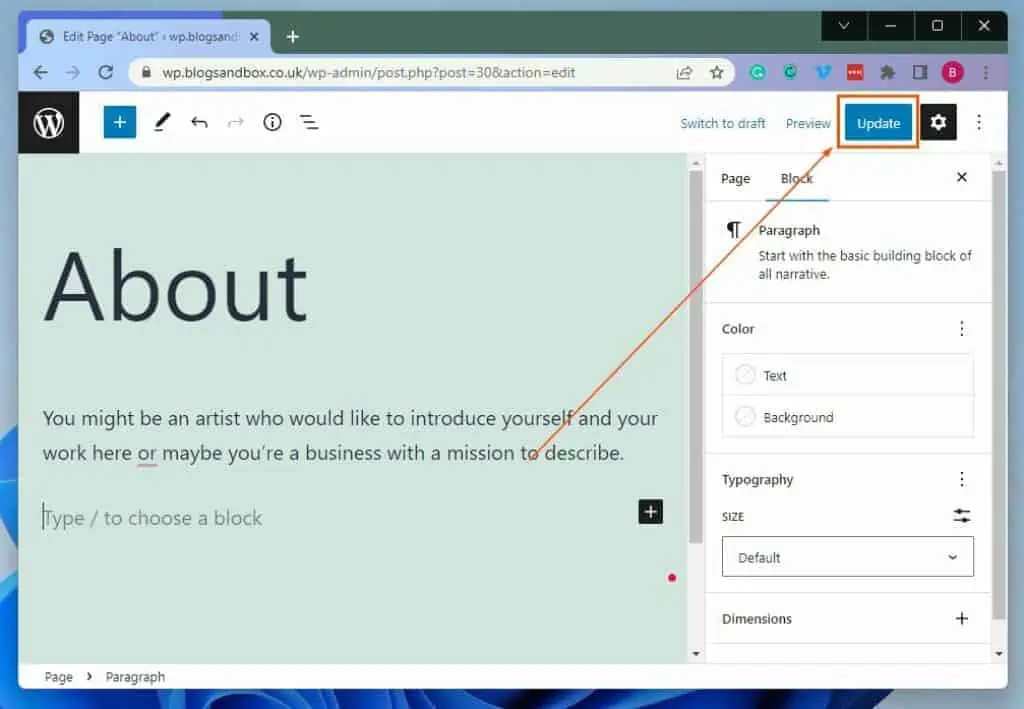 How to Edit Page in WordPress - Itechguides