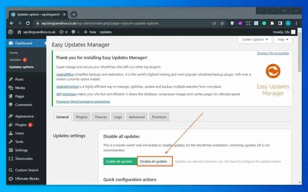How To Turn Off Auto Update Toggle In Wordpress Itechguides