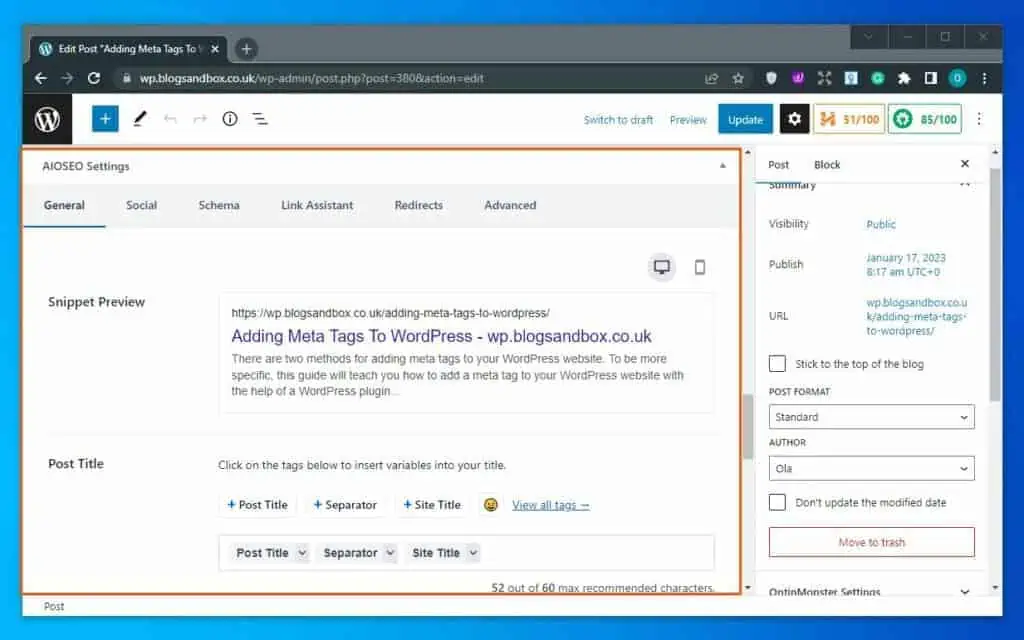 How to Add Meta Tag to WordPress - Itechguides