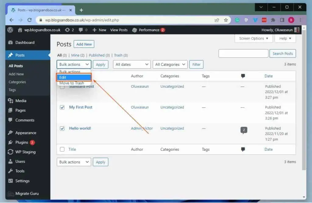 How to Unpublish on WordPress Site - Itechguides