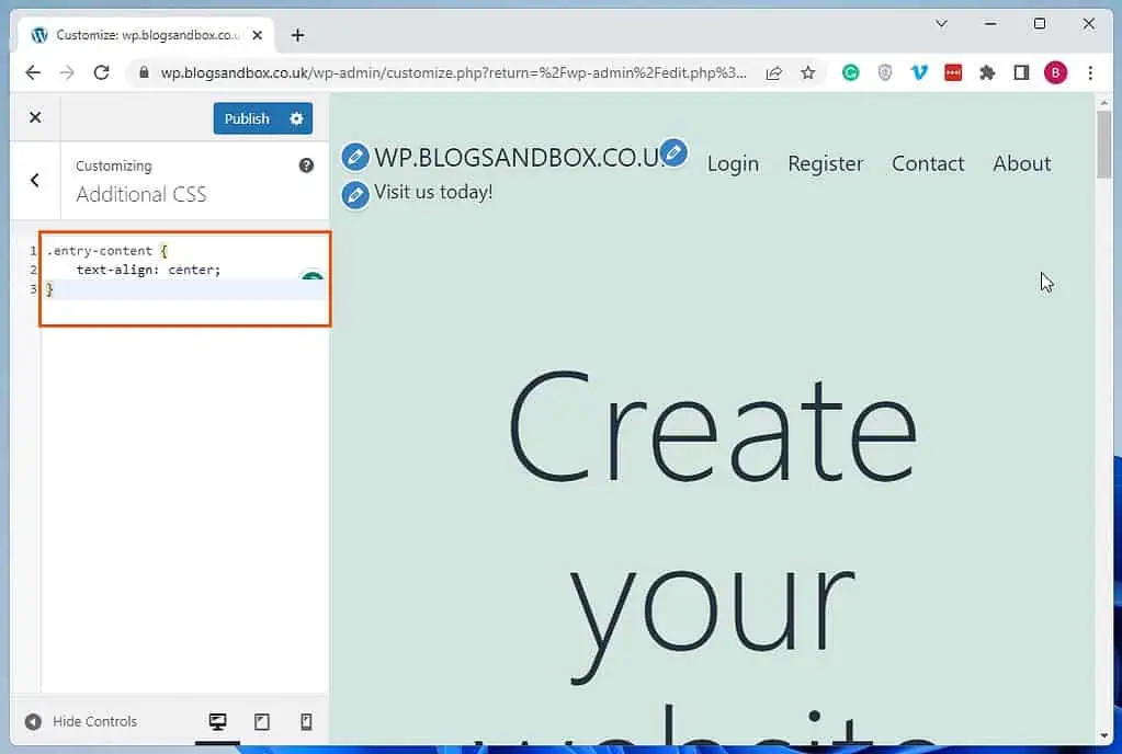 How to Center Text in WordPress - Itechguides