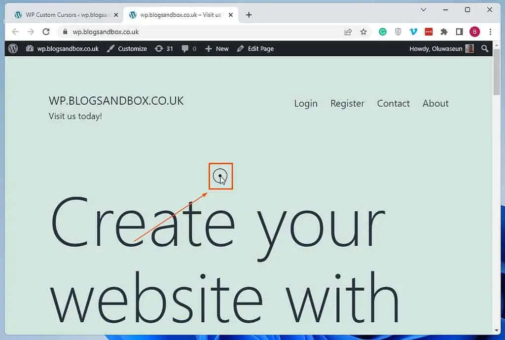 How to Make a Custom Cursor in WordPress - Itechguides