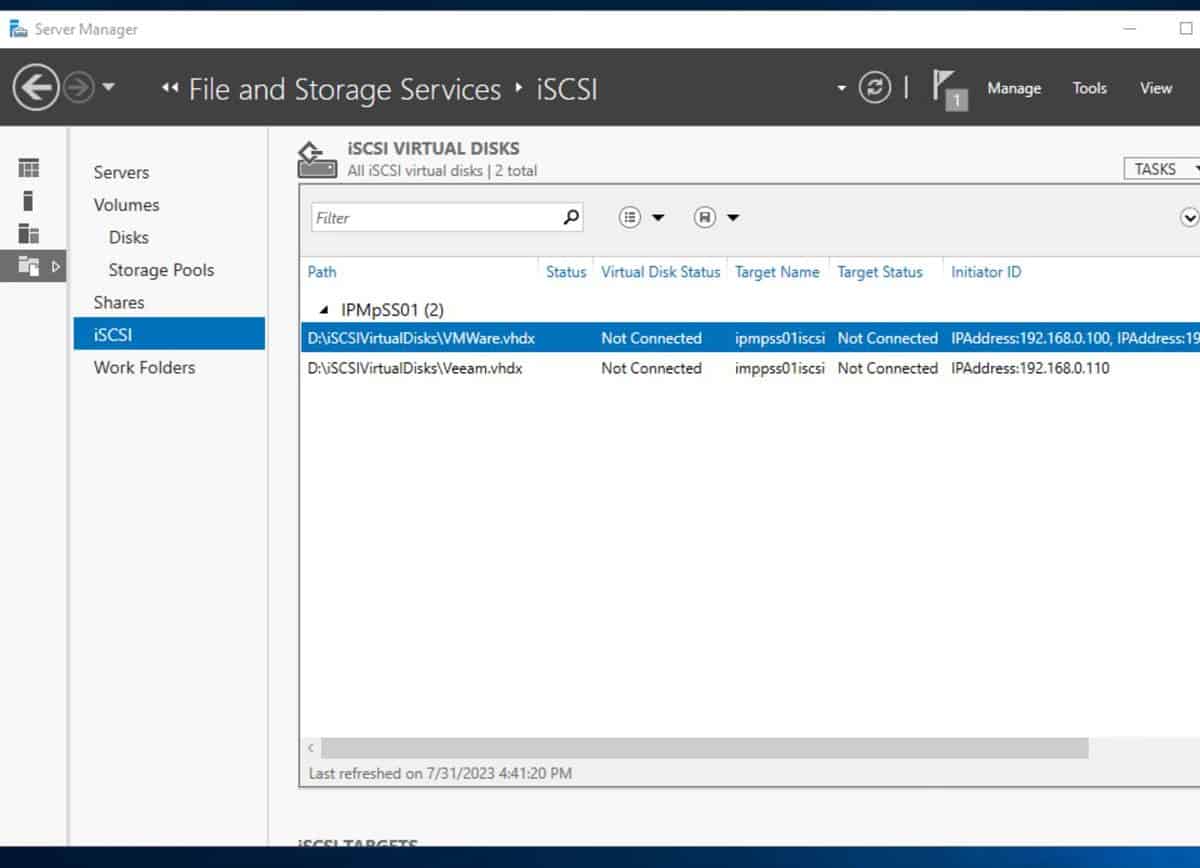 Configure iSCSI Windows Server 2019 - Itechguides.com