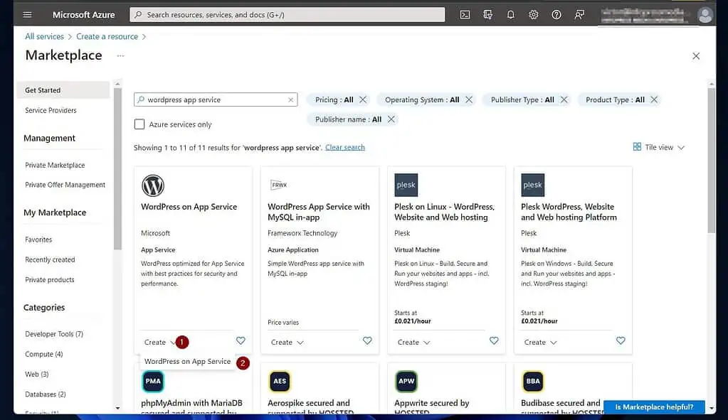 How To Create A Wordpress Site With Azure App Service Itechguides 