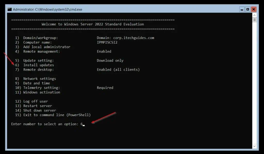 How to Install and Configure Windows Server 2022 Core - Itechguides